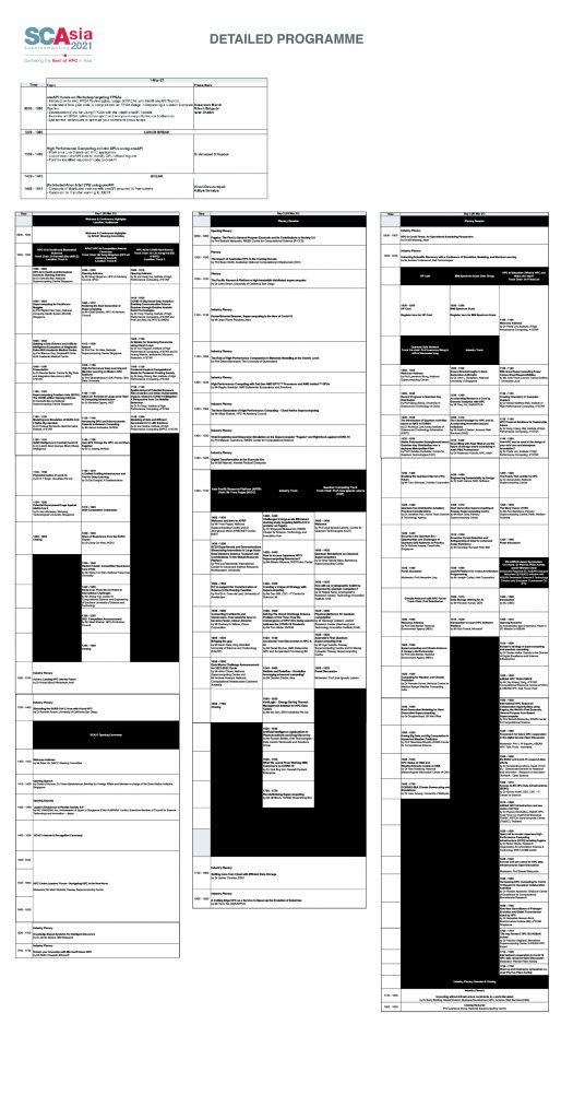 Programme - Supercomputing Asia 2021